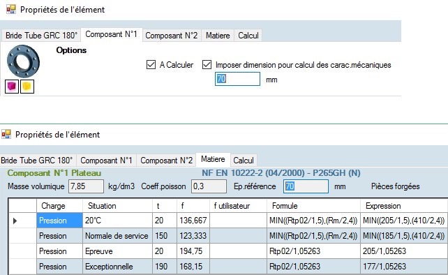 Dimension de référence de calcul de contrainte admissible – AUXeCAP